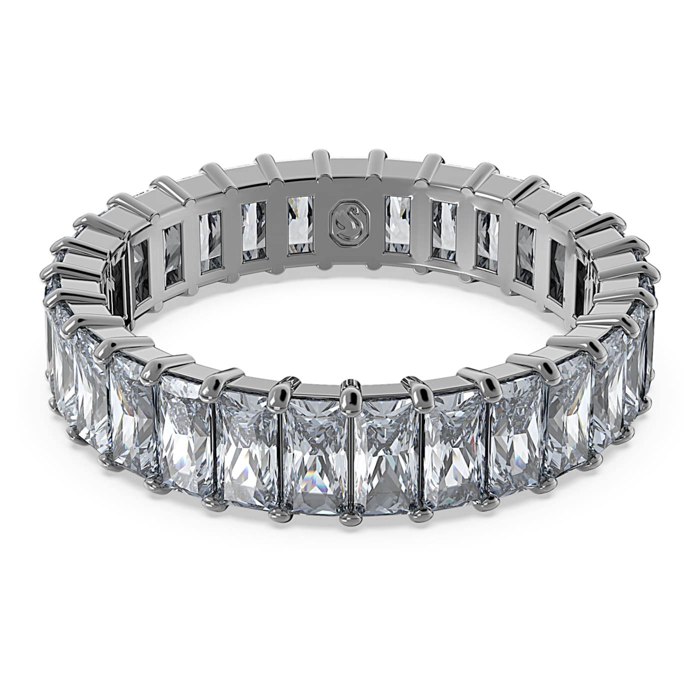 Swarovski Matrix Prsten, Siva, Ruthenium Plated|Elysees Webshop